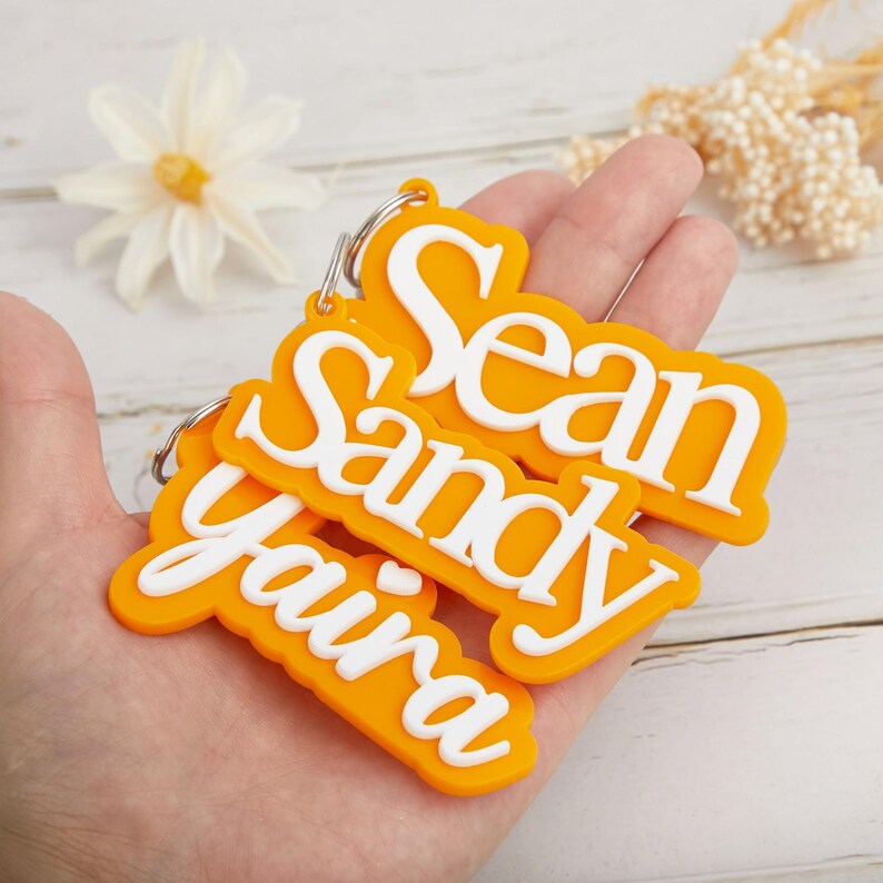 Custom 3D Printed Keychain - Custom Key Chain - Name Keychain - Custom ...