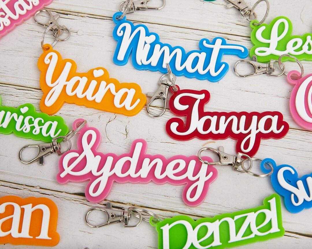 Custom 3D Printed Keychain - Custom Key Chain - Name Keychain - Custom ...