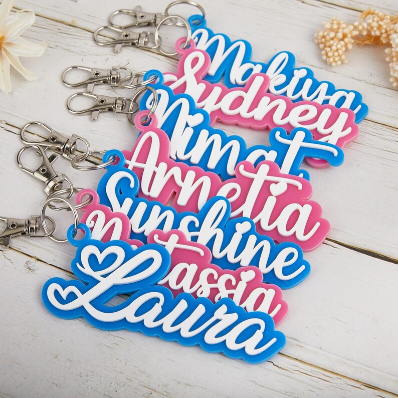 Custom 3D Printed Keychain - Custom Key Chain - Name Keychain - Custom ...