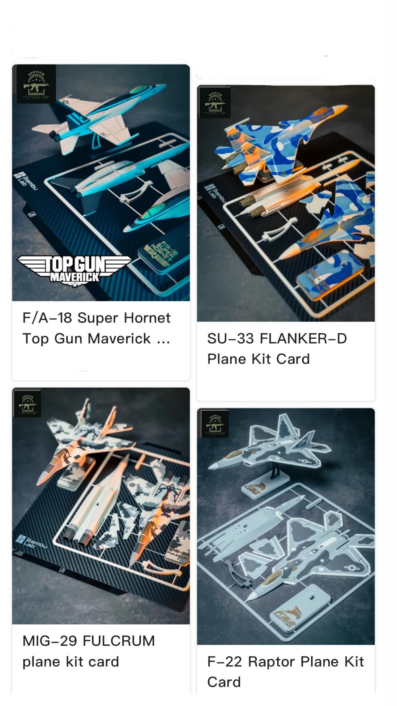 F-14 TOMCAT Model Kit Card | Snap-together Jet Fighter Gift for ...