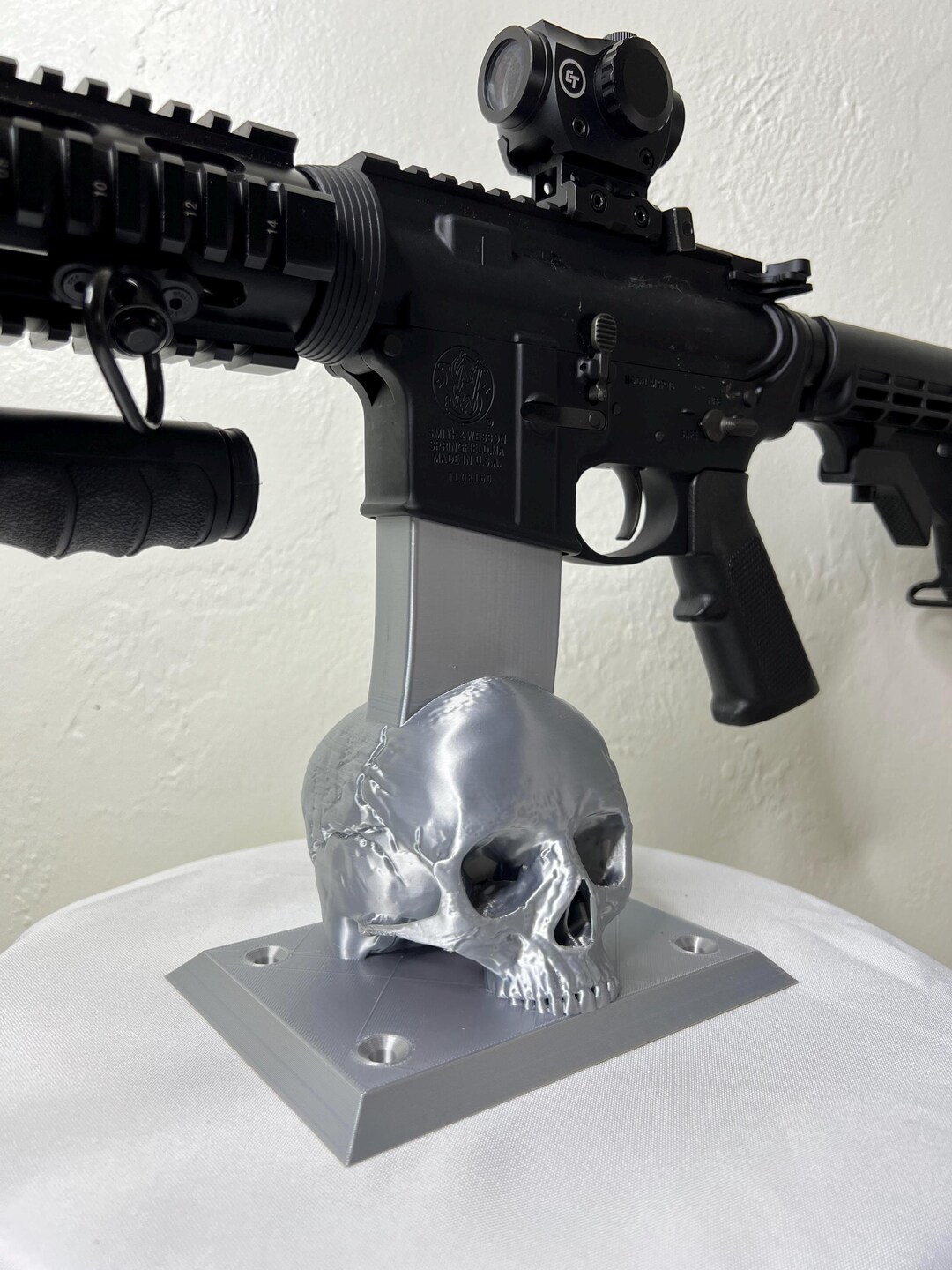 Custom 3D Printed Skull AR-15/M4 Gun Display Stand Unique Tactical ...
