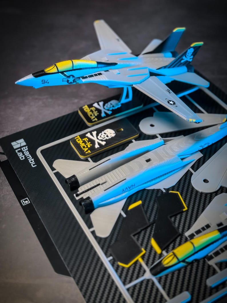 F-14 TOMCAT Model Kit Card | Snap-together Jet Fighter Gift for ...