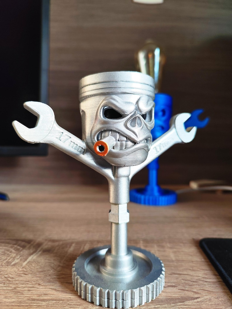 Piston Skull Lamp & Pen Holder Collection - Etsy