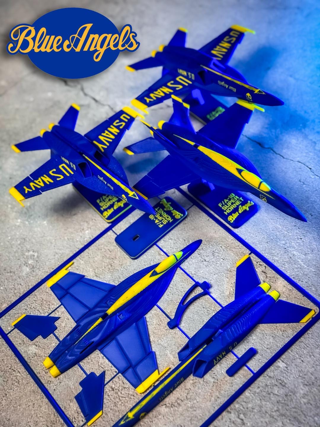 F/A-18 Super Hornet Blue Angels Plane Kit Card – 3D Puzzle Model - Etsy