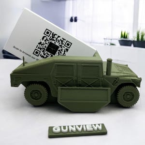 Military Humvee Business Card Holder – Customizable & Unique Desk ...