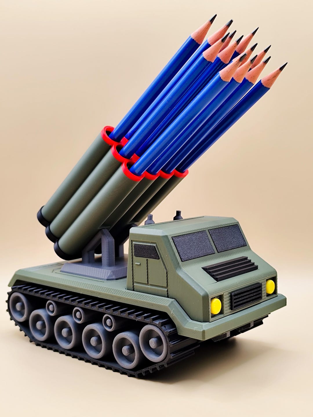 Military Tank Pen Holder – Army Inspired Desk Organizer Model – Unique ...