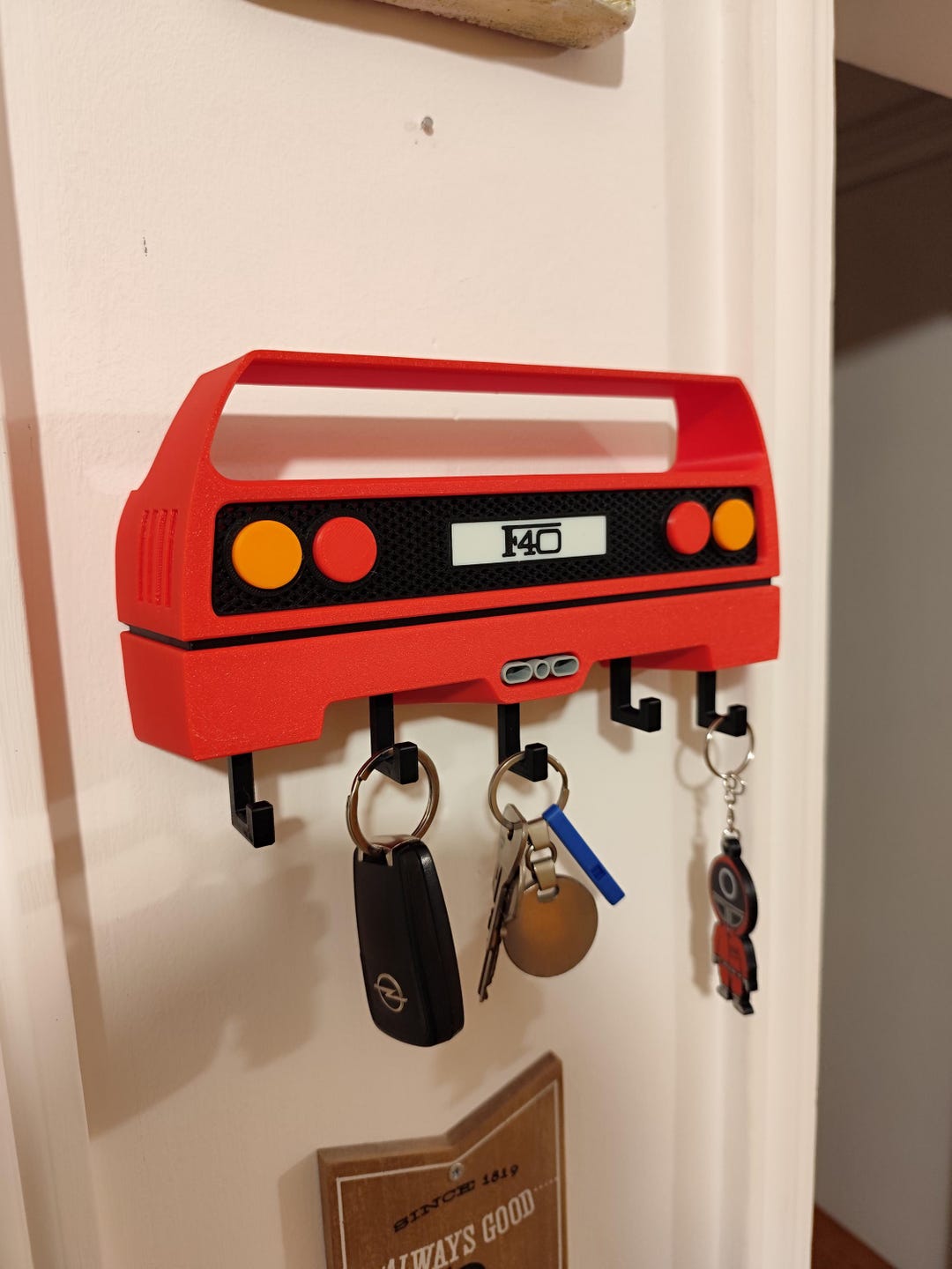 Supercar Key Holder – Retro Exotic Car Wall Mount With Hooks - Etsy