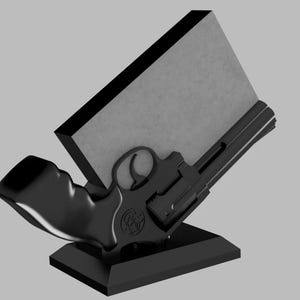 Smith & Wesson 686 Revolver Business Card Holder – 3D Printed Gun Desk ...