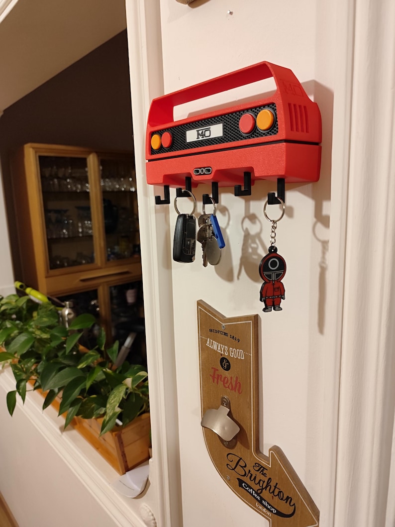 Supercar Key Holder – Retro Exotic Car Wall Mount With Hooks - Etsy
