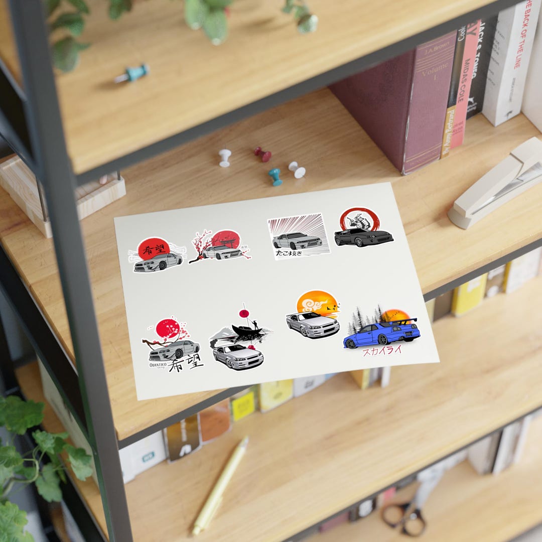 Jdm R34 Skyline Sticker Set, Vinyl Decals - Etsy