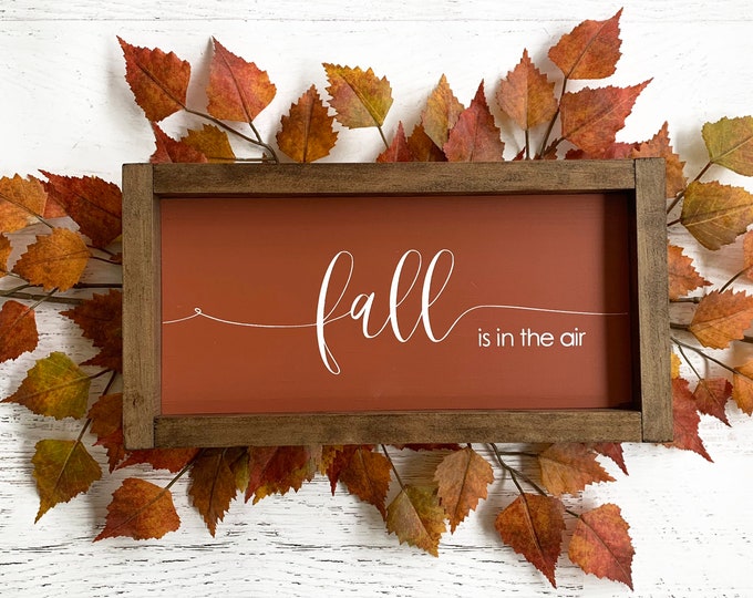 Fall is in the Air Wood Sign - Etsy