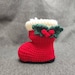 Crochet Christmas Santa Boots Pattern / Christmas Gift / Holly Berry ...