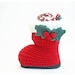 Crochet Christmas Santa Boots Pattern / Christmas Gift / Holly Berry ...