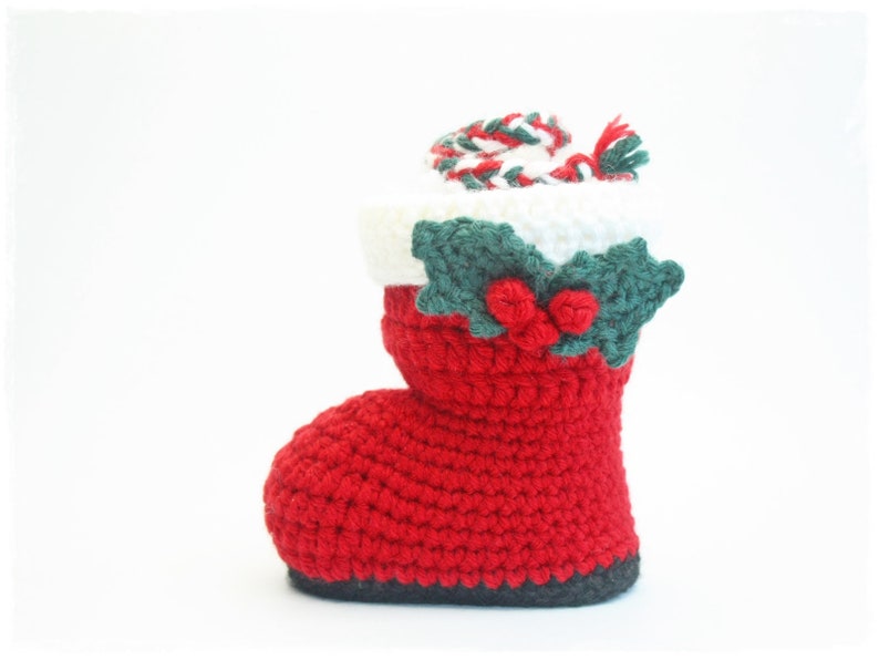 Crochet Christmas Santa Boots Pattern / Christmas Gift / Holly - Etsy