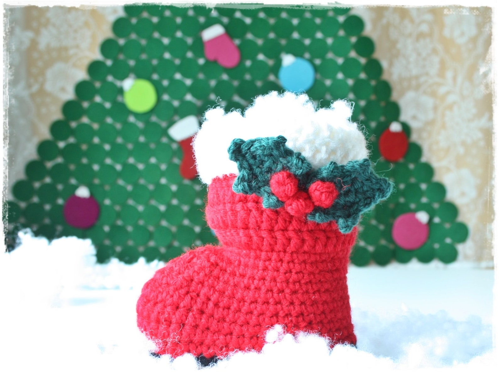Crochet Christmas Santa Boots Pattern / Christmas Gift / Holly - Etsy