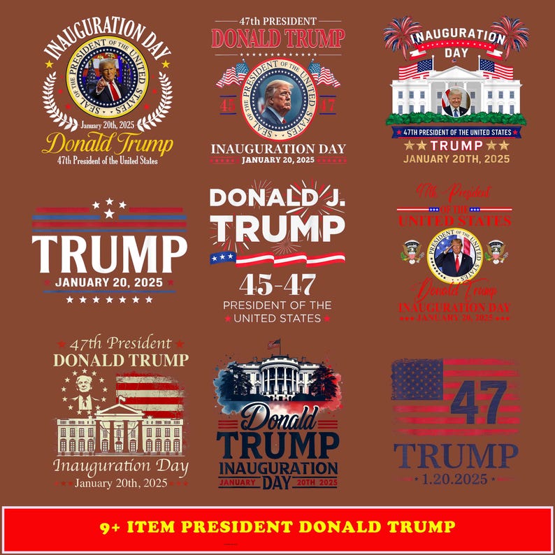 Donald Trump Inauguration Day 2025 Png, Trump Vance 2025 Inauguration ...