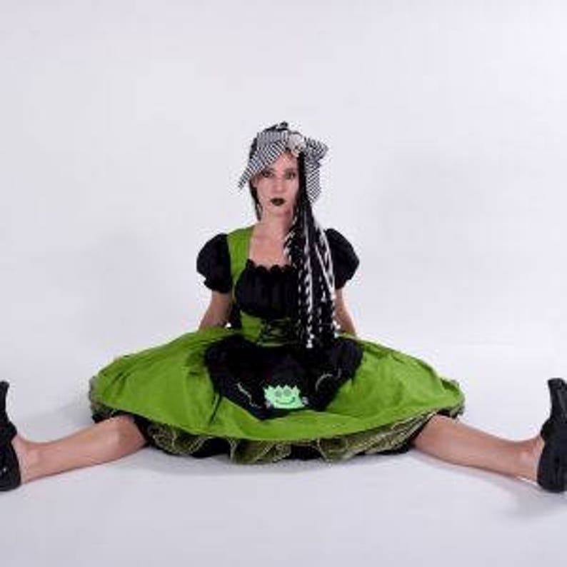 Cute Frankenstein Frankie Womens Halloween Costume Black Lime - Etsy