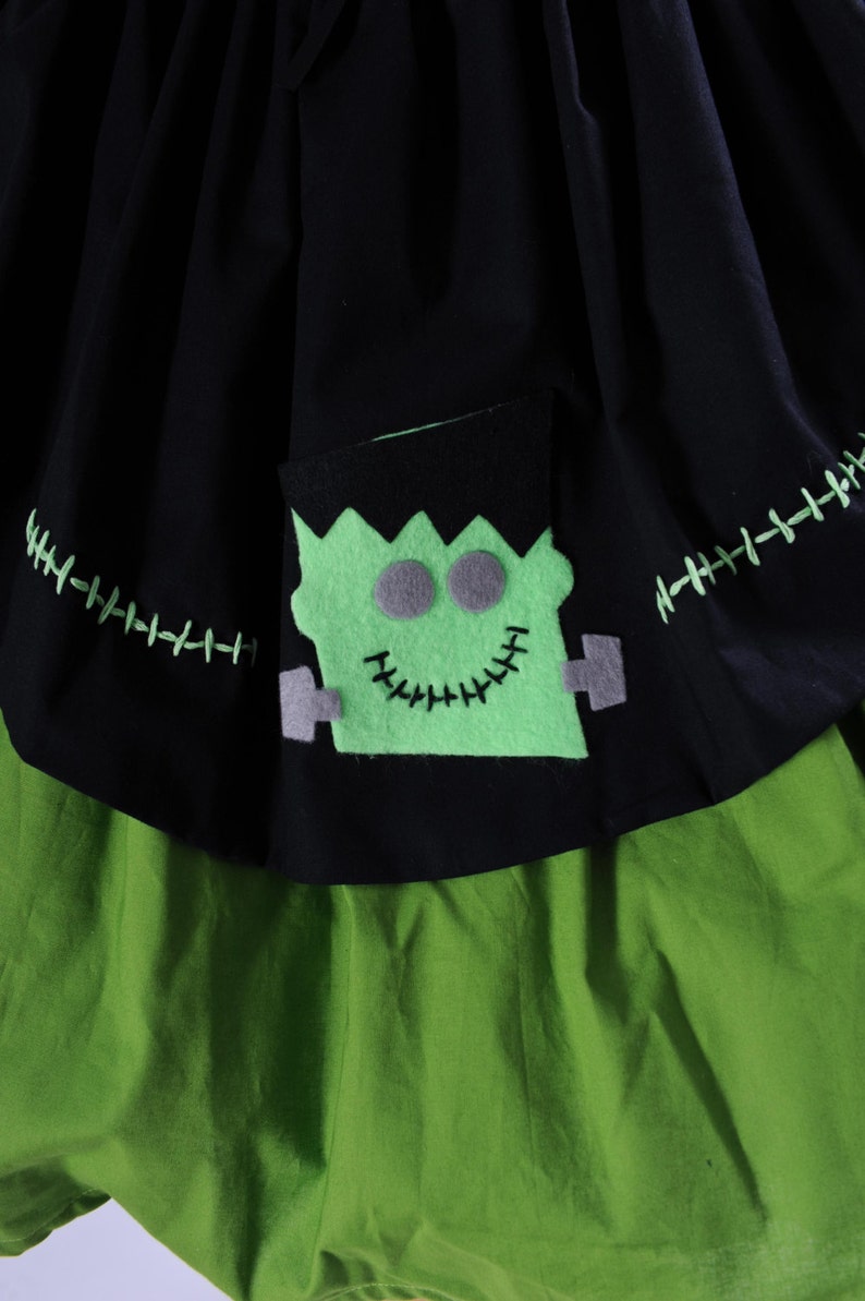 Cute Frankenstein Frankie Womens Halloween Costume Black Lime - Etsy