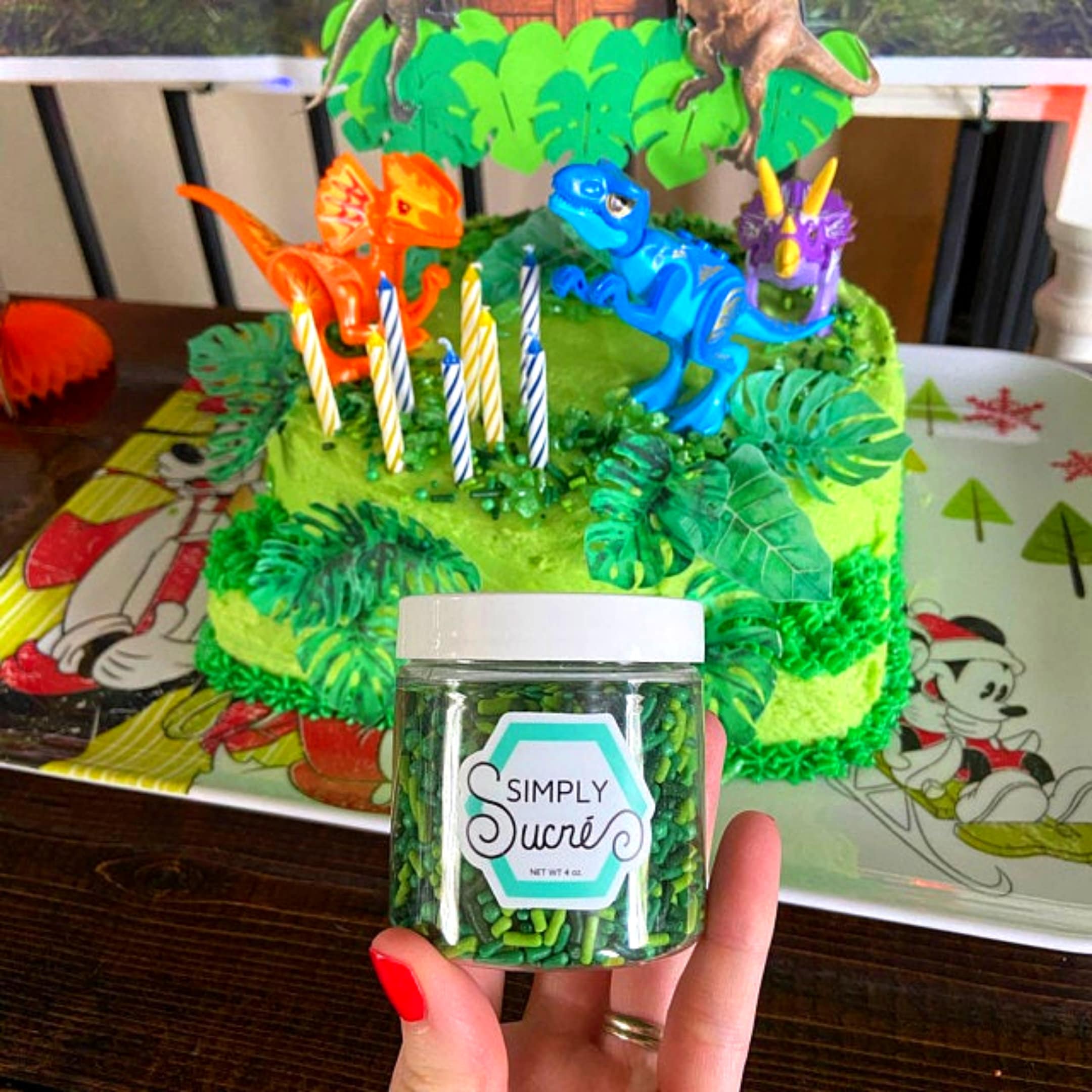 Jungle Leaves Sprinkle Mix Leaf Sprinkles Green Sprinkles | Etsy