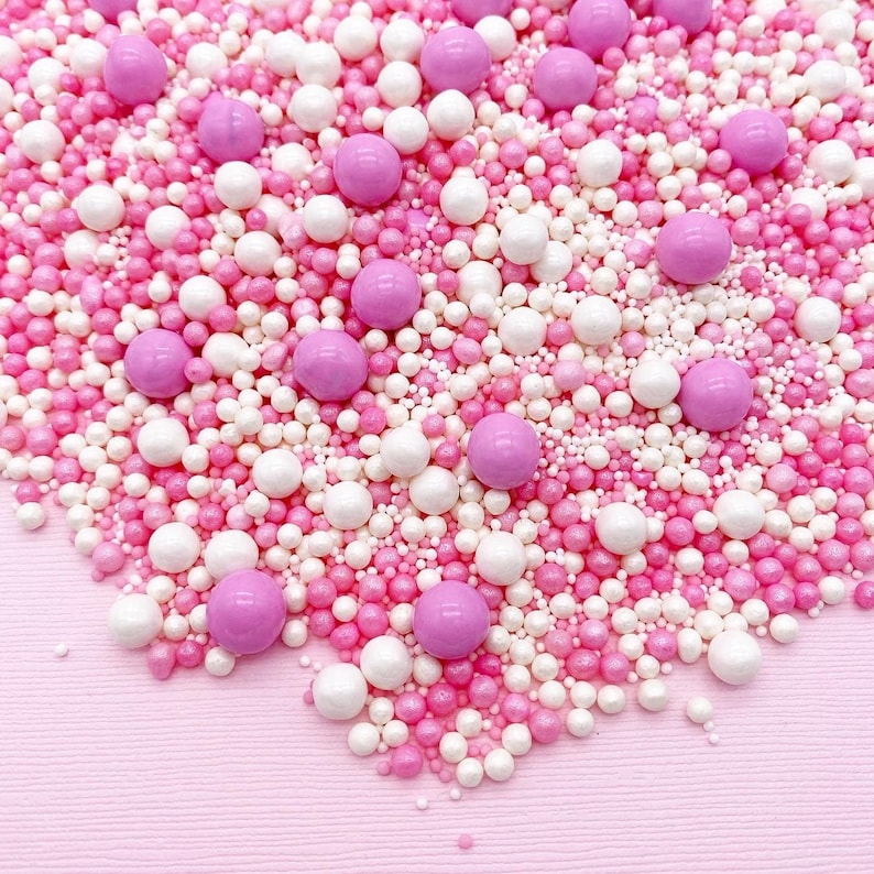 Bubblegum Pearls Sprinkle Mix Edible Sprinkles Edible | Etsy