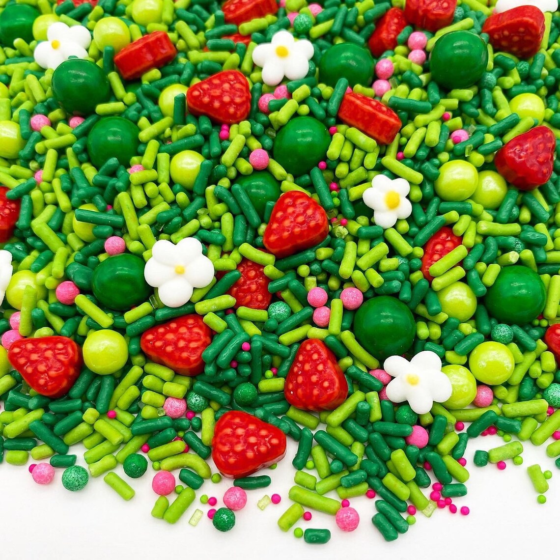 Strawberry Fields Sprinkle Mix Edible Sprinkles Strawberry - Etsy