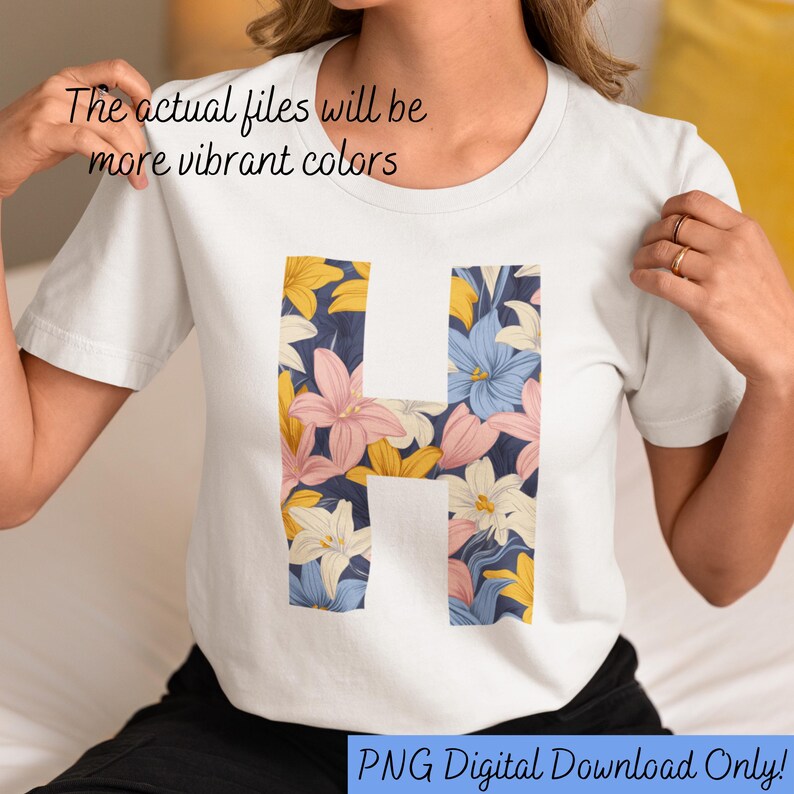 Floral Alphabet A-Z PNG | Vintage Lily Letters | Pastel Pink Yellow ...