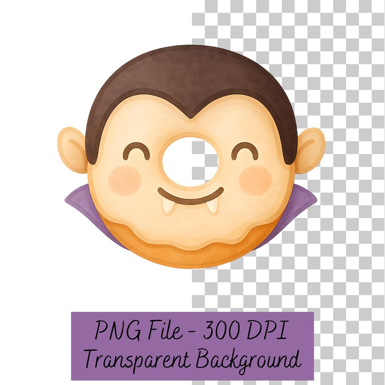 Pastel Halloween Donuts Clipart PNG: Kawaii Spooky Boonuts (digital ...