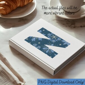 Snowflake Alphabet PNG - Icy Blue Winter Letters (digital Download) - Etsy