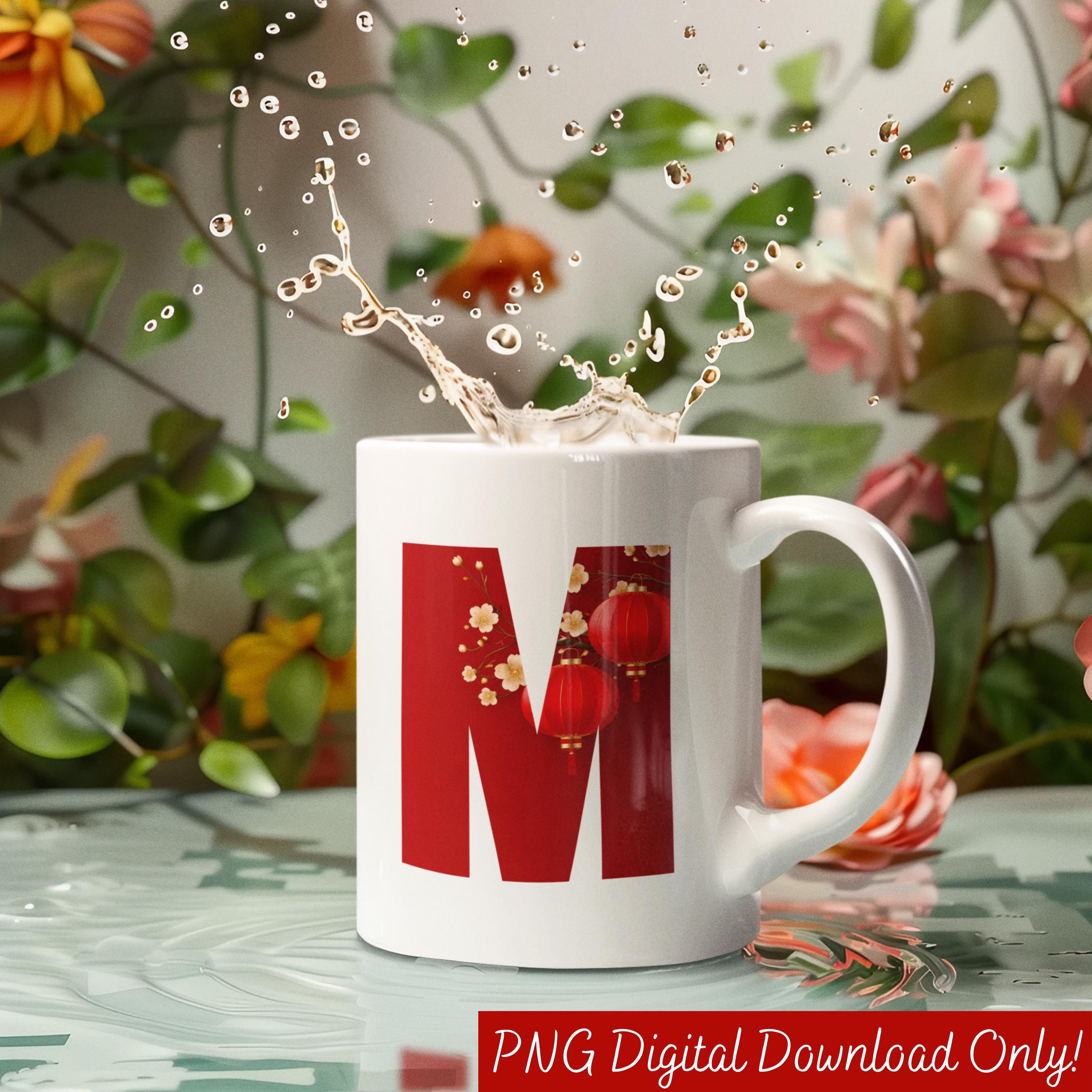 Chinese New Year Alphabet A–Z PNG | Red Lantern Floral Alphabet (digital Download) - Etsy