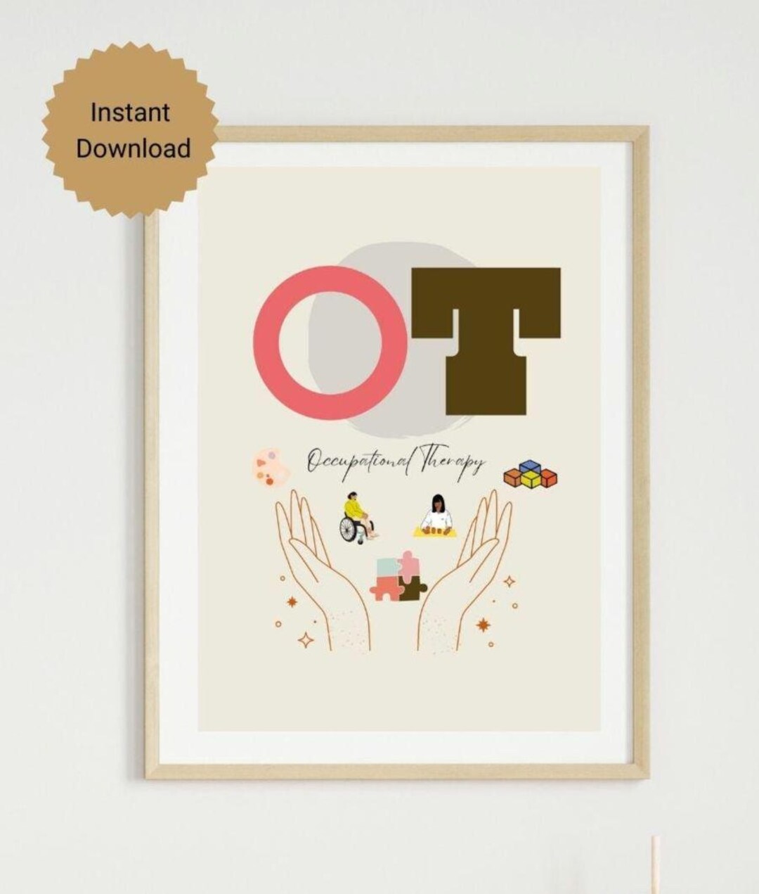 Occupational Therapist Poster, Printable Wall Art, OT Clinic Decor ...