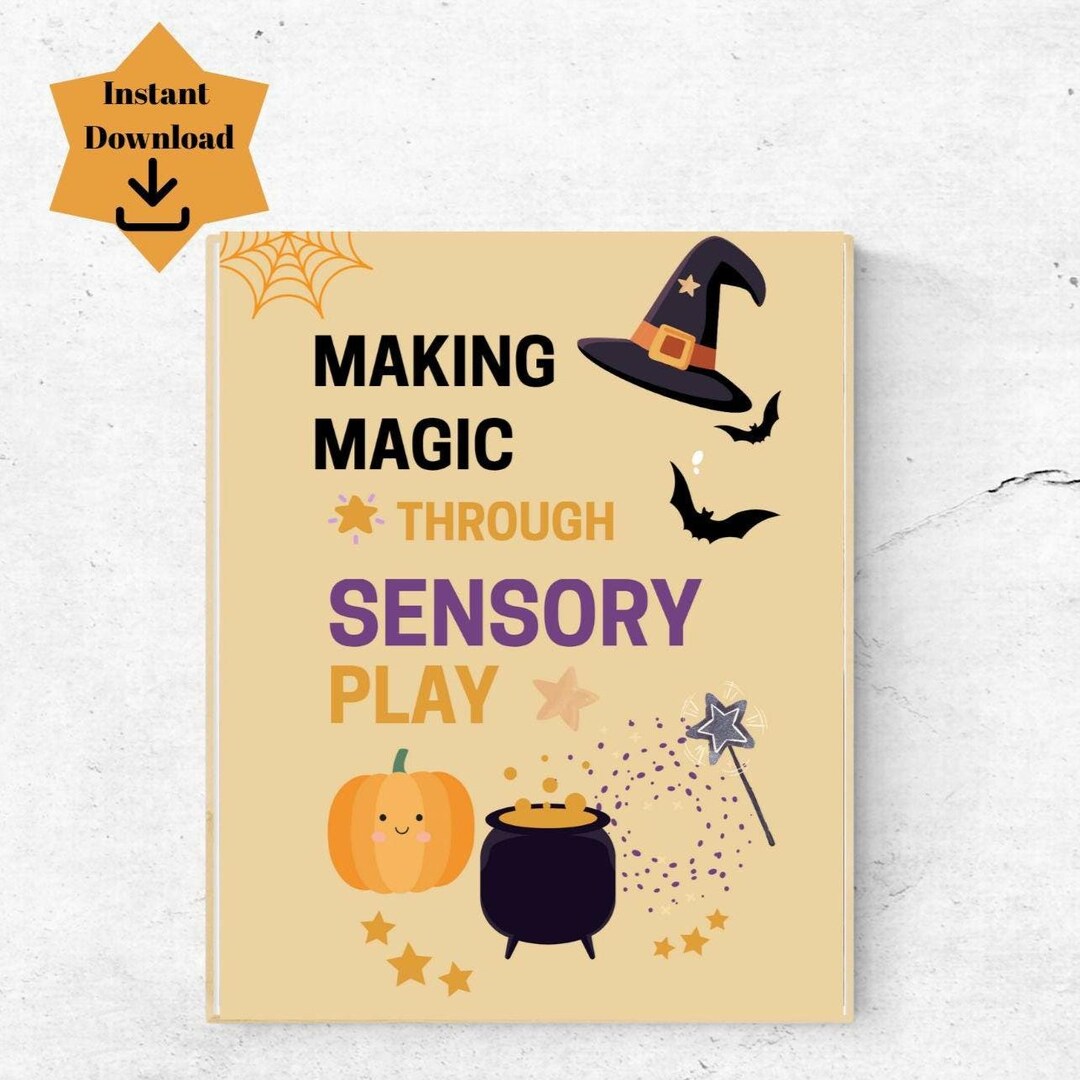 Halloween Sensory Play Poster- Occupational Therapy Wall Art for OT ...