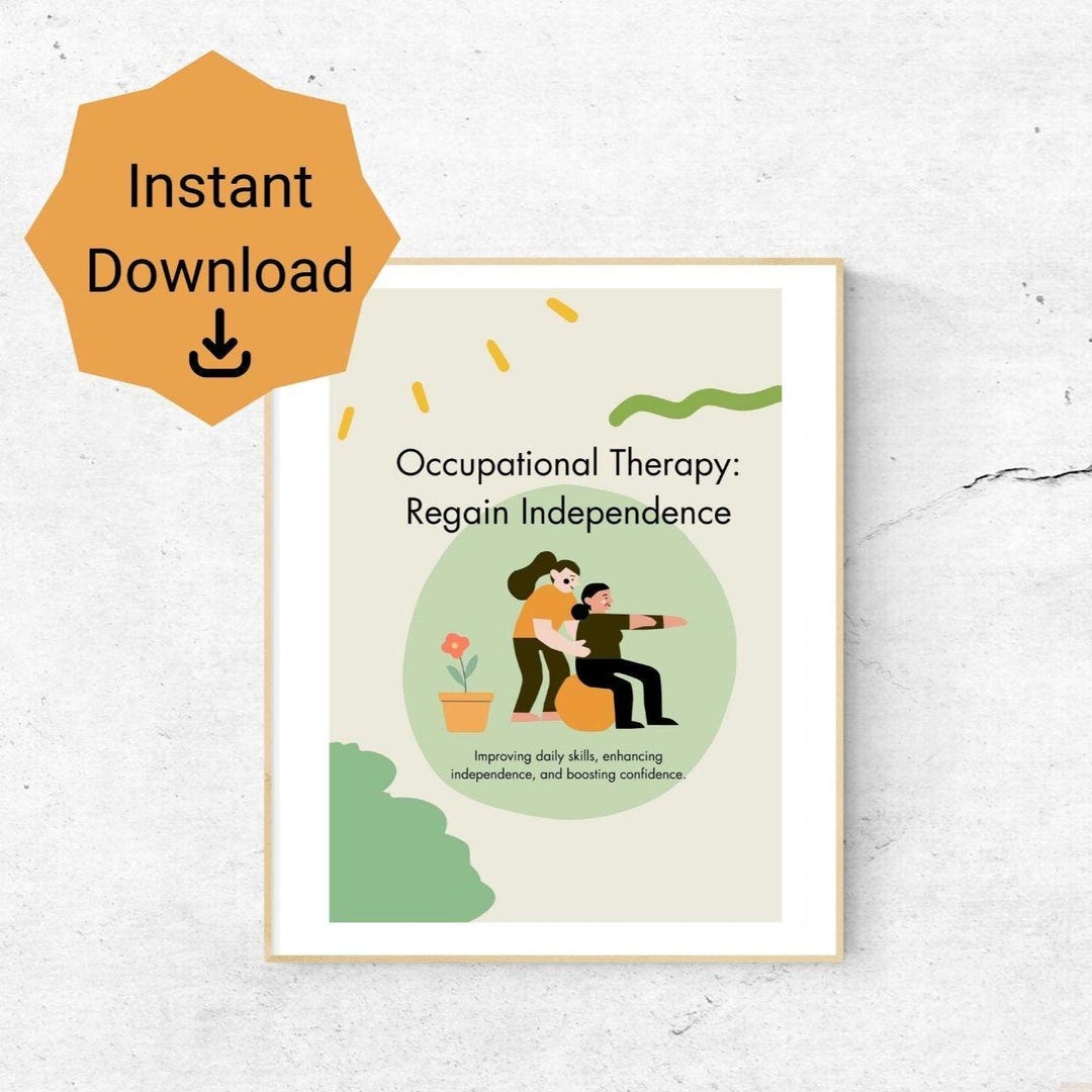 Occupational Therapist Poster, Printable Wall Art - OT Clinic Decor ...