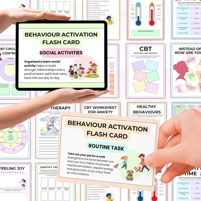 Kids CBT Worksheets, Cognitive Behavioral Therapy Activities for ...