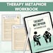 Therapy Metaphor Worksheet Bundle, Counseling & Psychology Activities ...