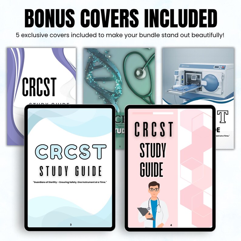 CRCST Study Guide Bundle, Central Sterile Processing Learning Resource ...