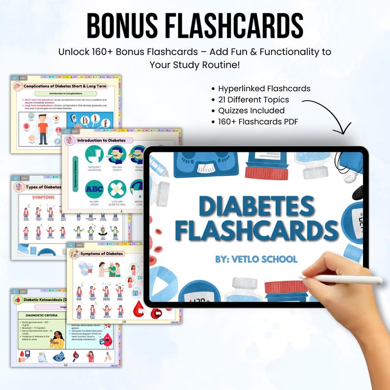 Diabetes Study Guide, Digital Nursing & Medical Notes, Endocrine ...