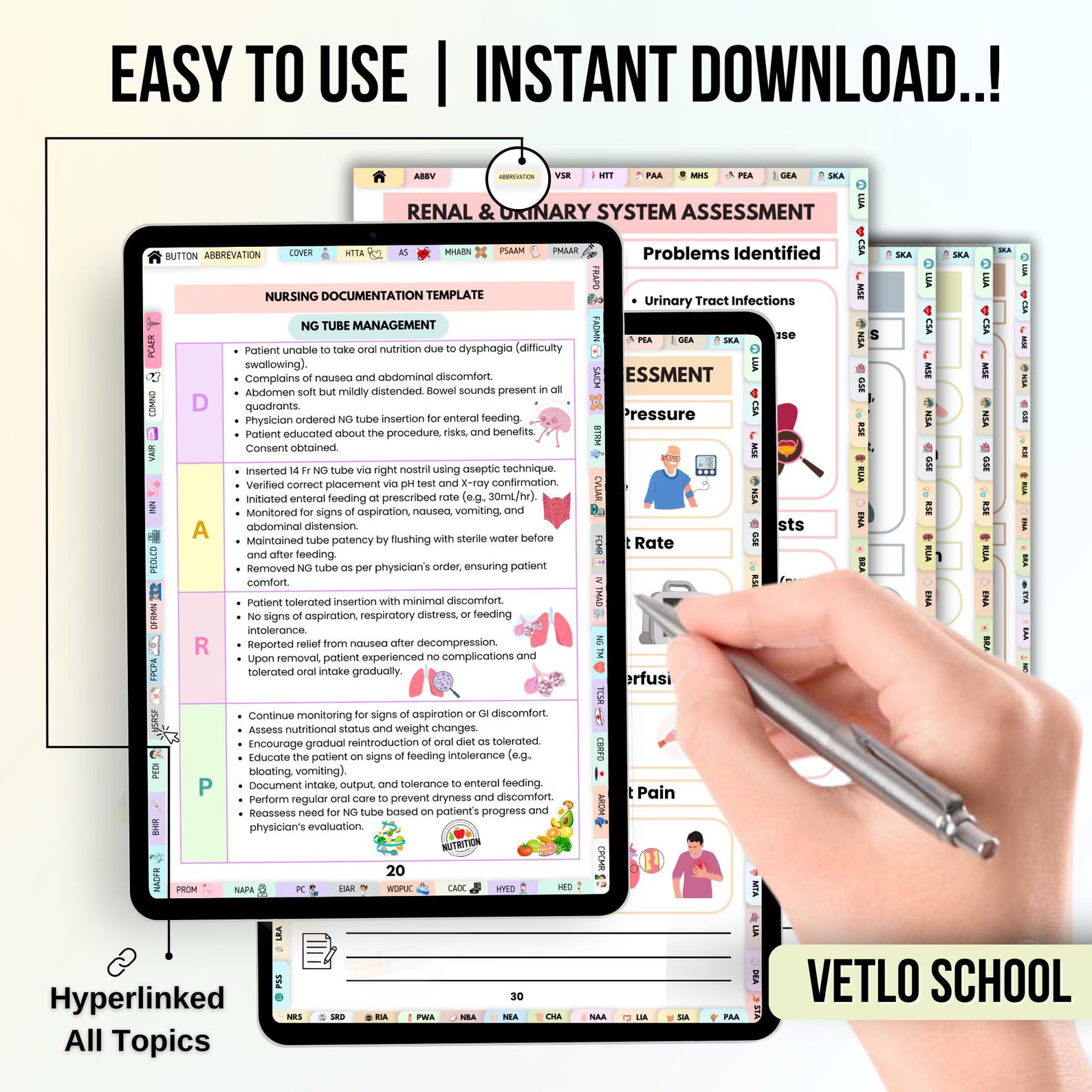 63+ Health Assessment Nursing Bundle Hyperlinked, Health Assessment ...