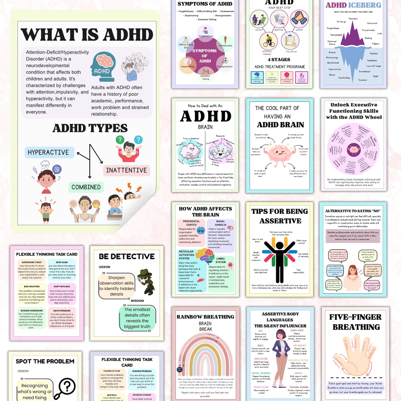 ADHD Worksheets for Kids: 200+ Page Activity Bundle (digital Download ...
