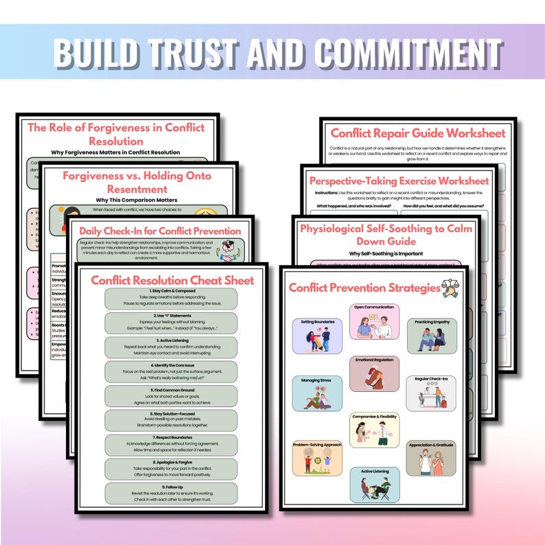 Gottman Method Guide Bundle, Gottman Couples Therapy, Gottman ...