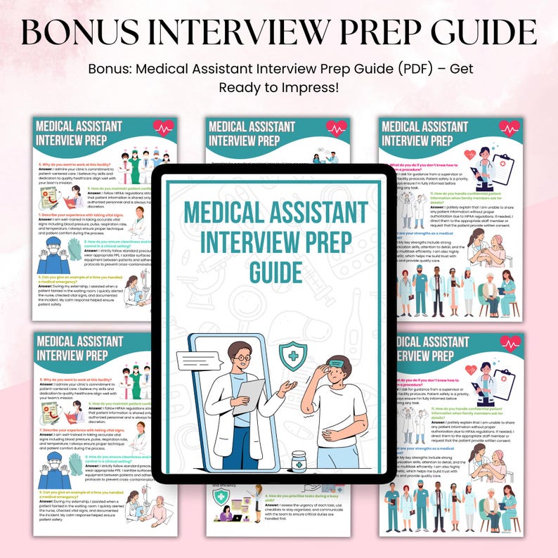 Medical Assistant Notes & Cheat Sheet Bundle, 20+ Topics Study Guide ...