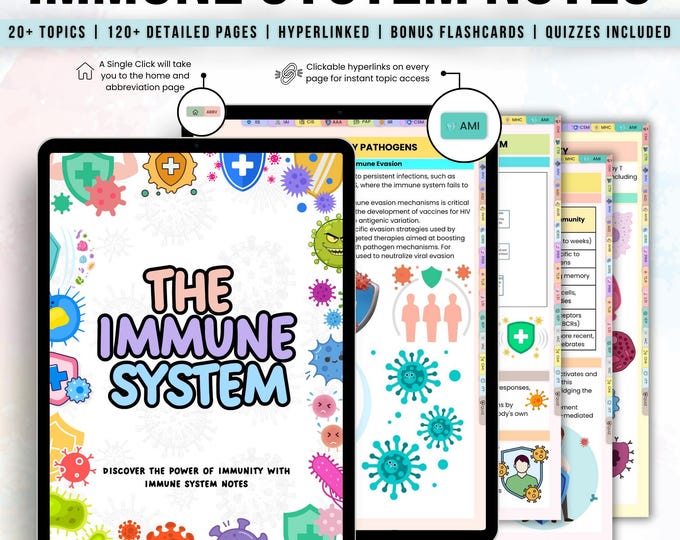 Immune System Revision Poster - Etsy Canada