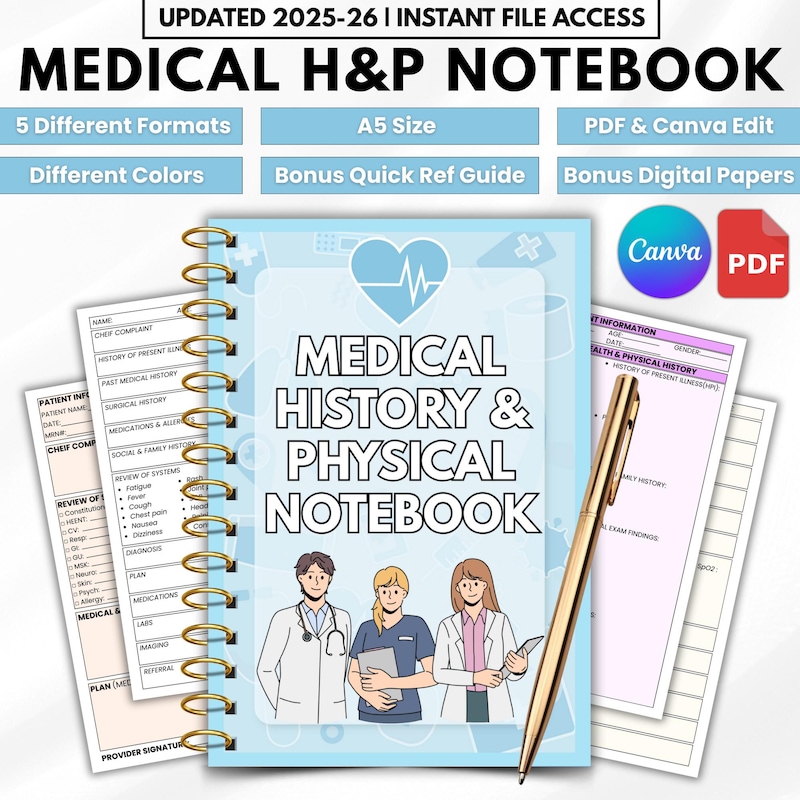 Clinical Notebooks - Etsy