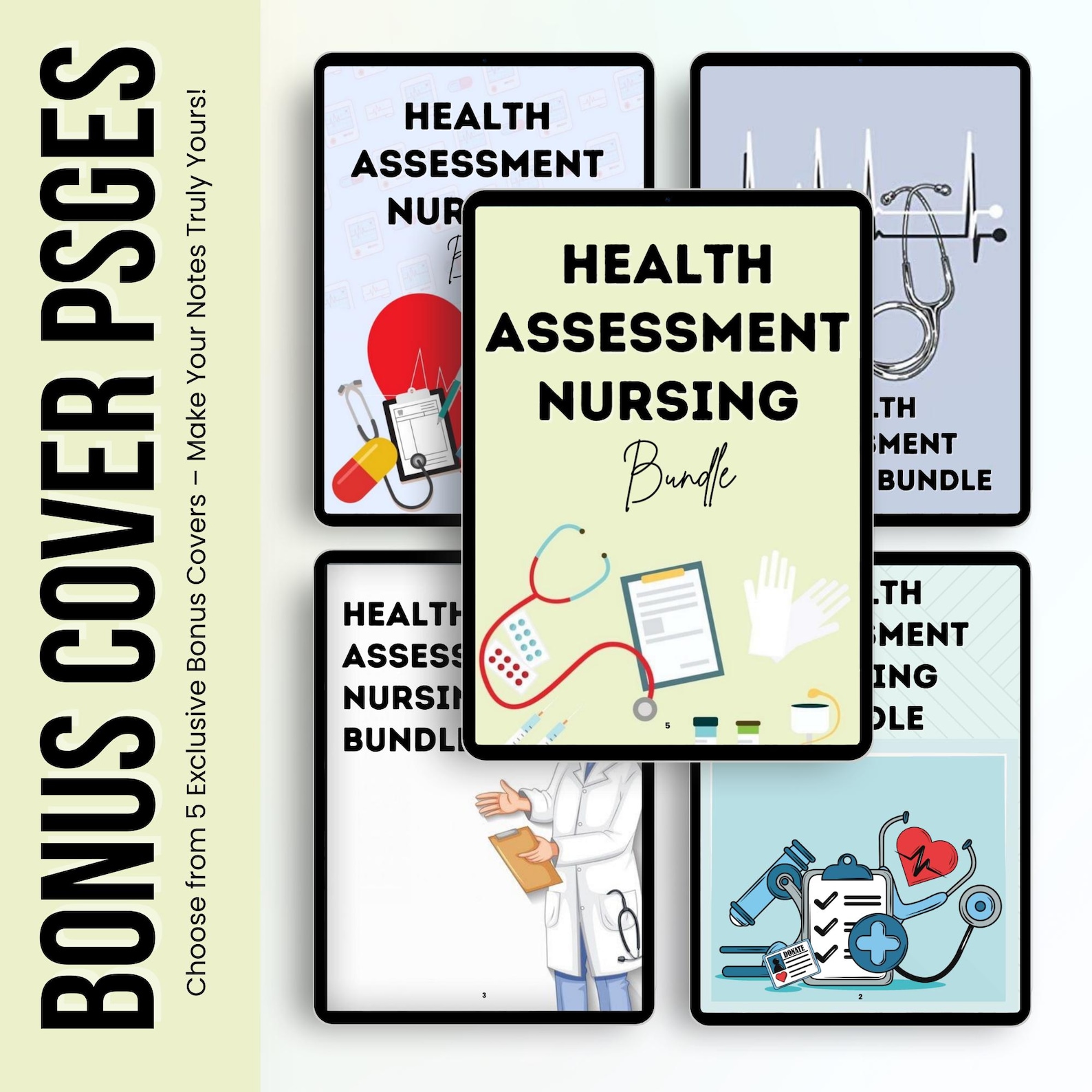 63+ Health Assessment Nursing Bundle Hyperlinked, Health Assessment ...