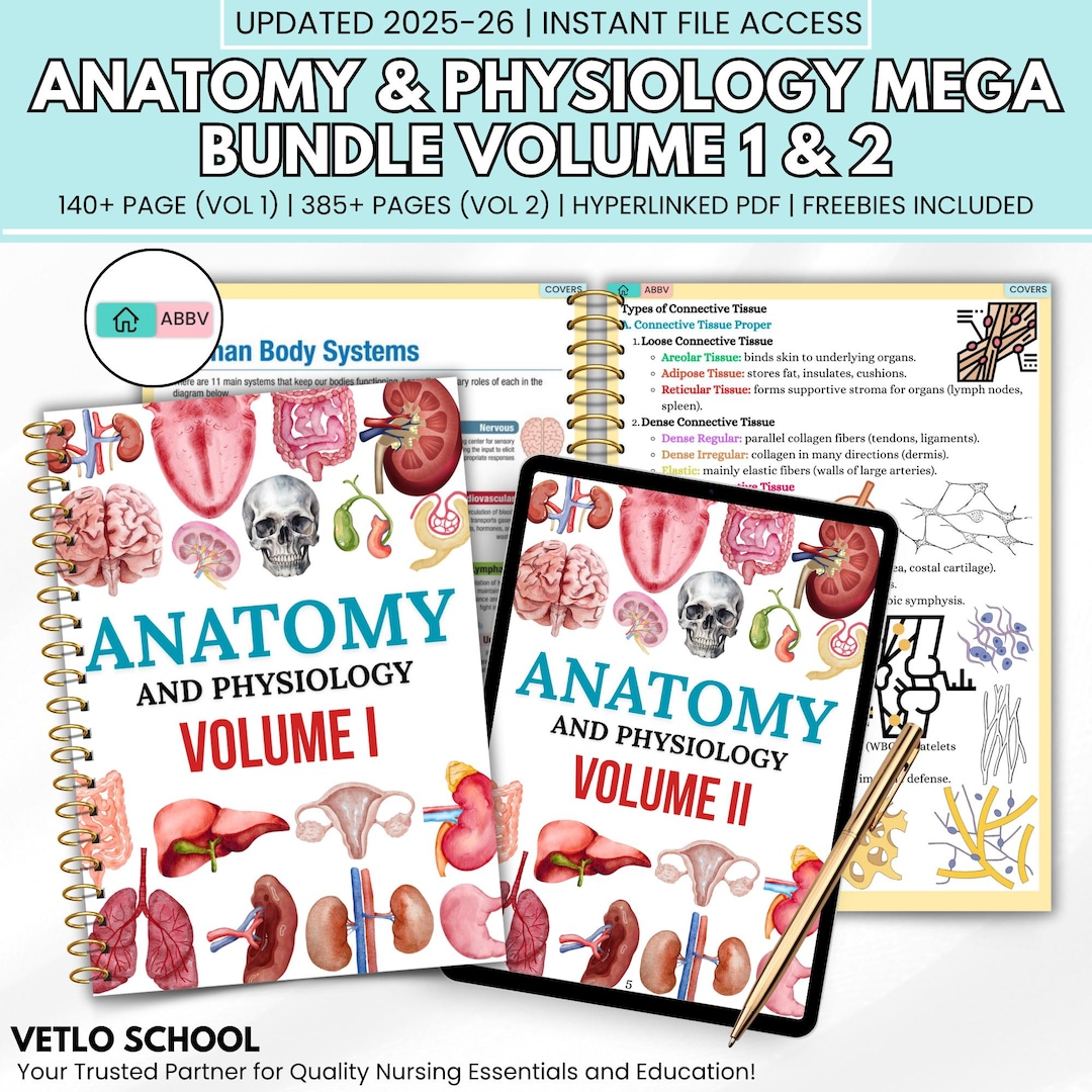 Anatomy & Physiology Digital Study Bundle, Human Body Systems Functions ...
