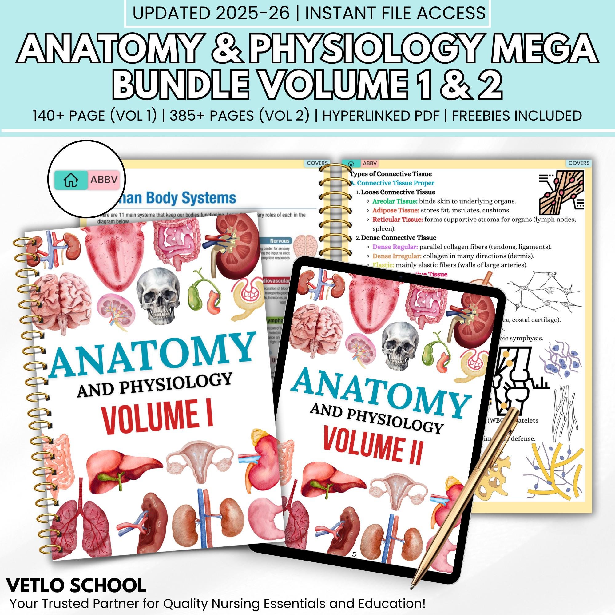 Anatomy & Physiology Digital Study Bundle, Human Body Systems Functions ...