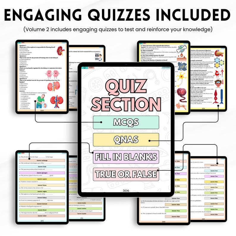 Anatomy & Physiology Digital Study Bundle, Human Body Systems Functions ...