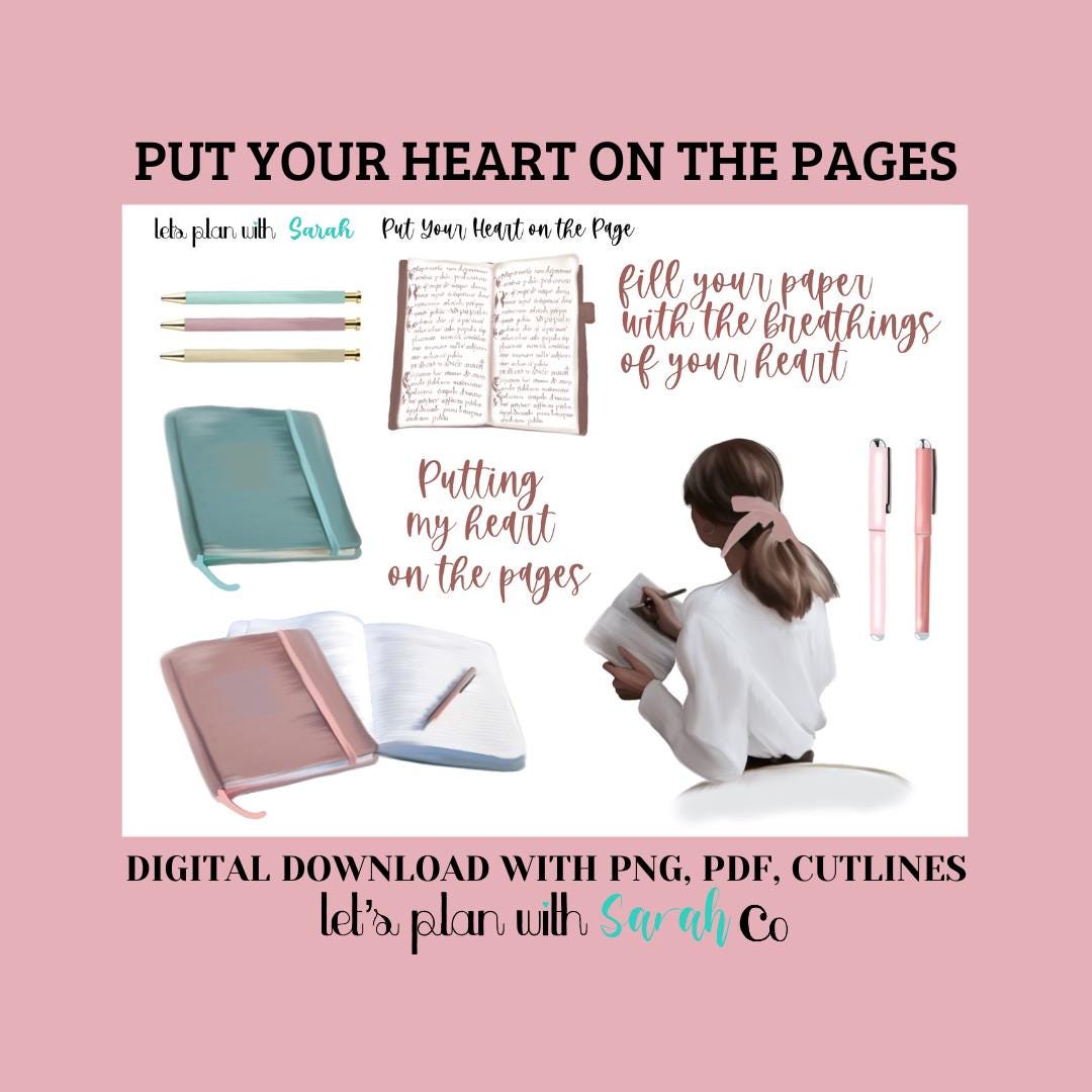 PUT Your HEART on the PAGES Printable Stickers for Planners ...