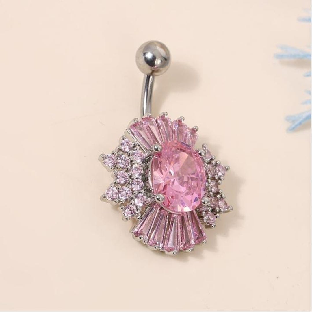 Sunflower Bell Ring ,bell Button,14g Body Jewelary,belly Button Ring ...
