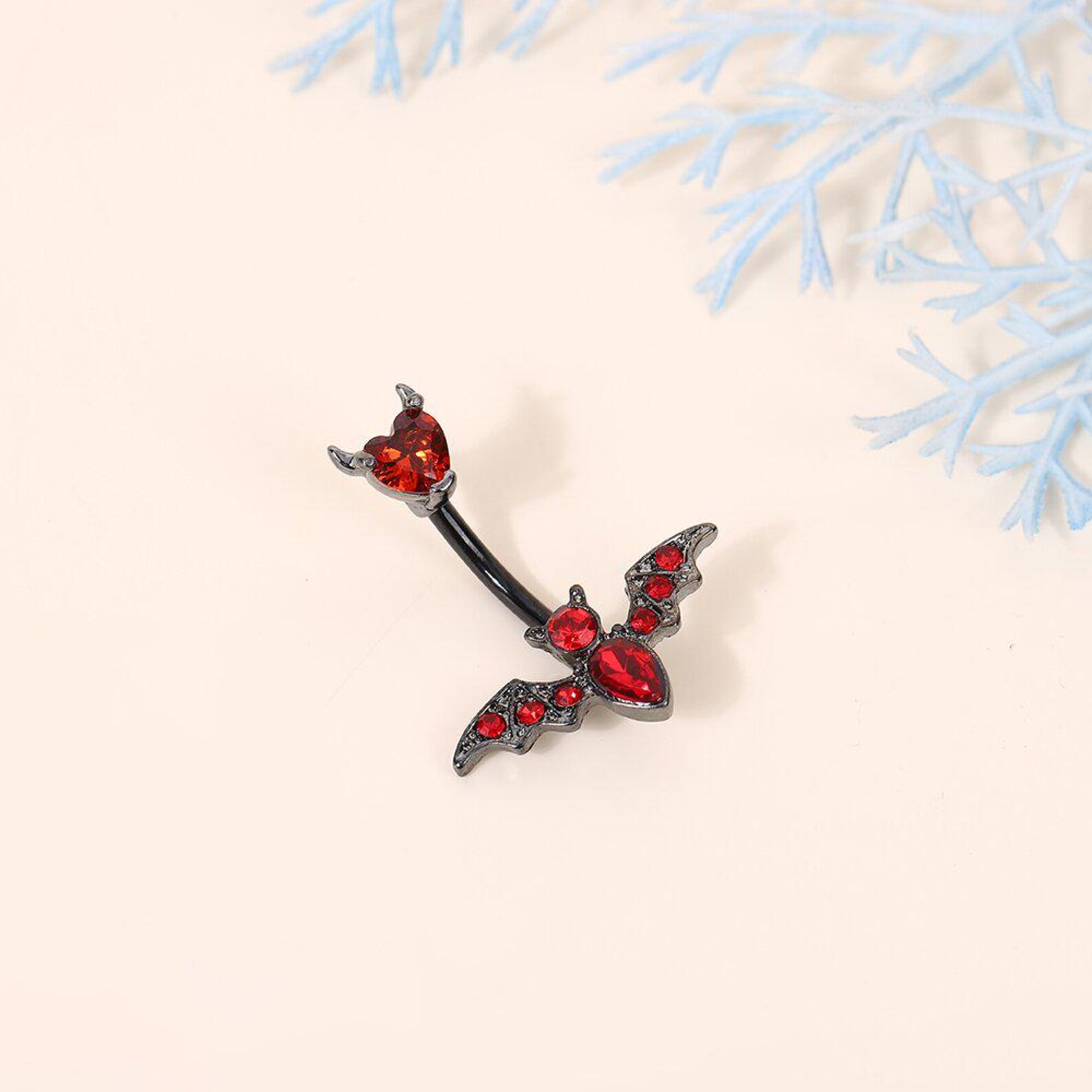 Halloween Bat Belly Ring, Belly Button Ring, Body Jewelry, Belly Ring ...
