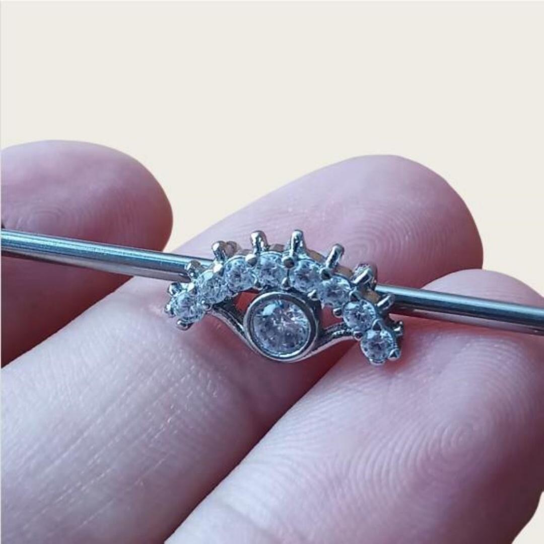 14g Industrial Barbell,eye Industrial Barbell,industrial Jewelry ...